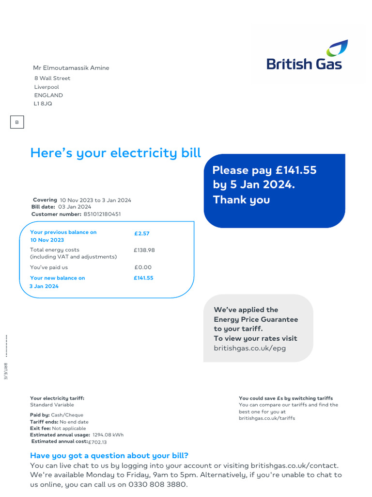 British Bill UK BM | PDF | Economies | Electric Power