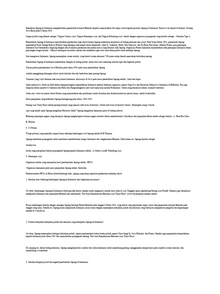 Ringkasan Kelas XI | PDF | Politik