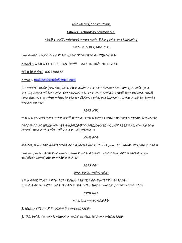 Ashewa Technology Solution S.C | PDF