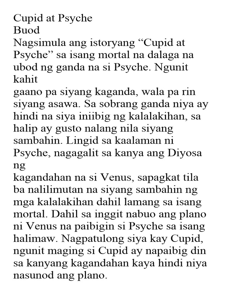 Cupid at Psyche | PDF