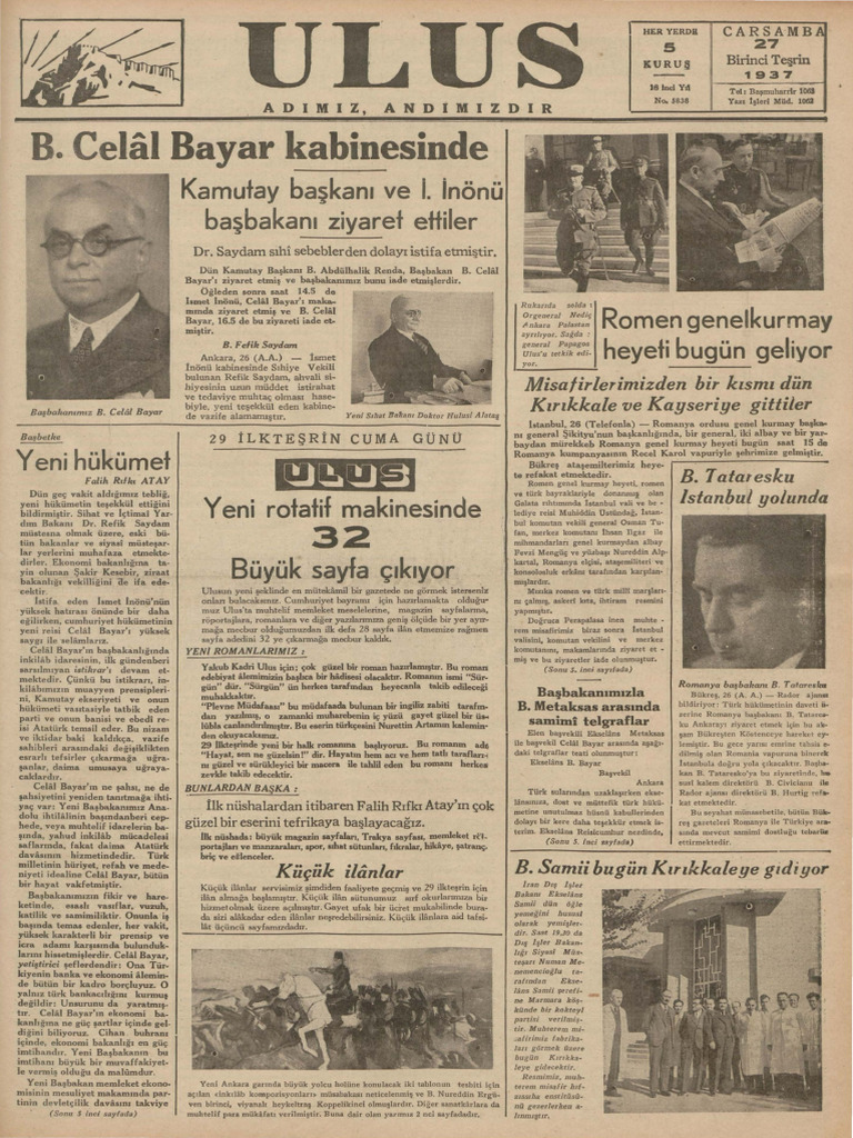 Ulus 27.10.1937 | PDF