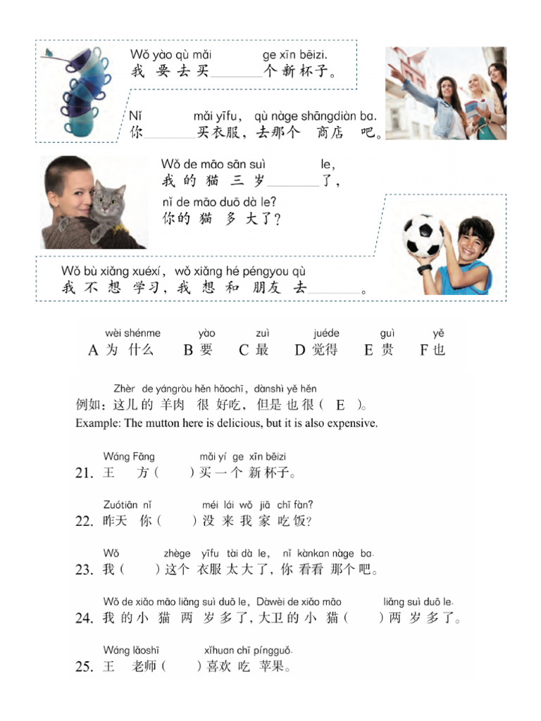 Mandarin Language Shopping Dialogue | PDF