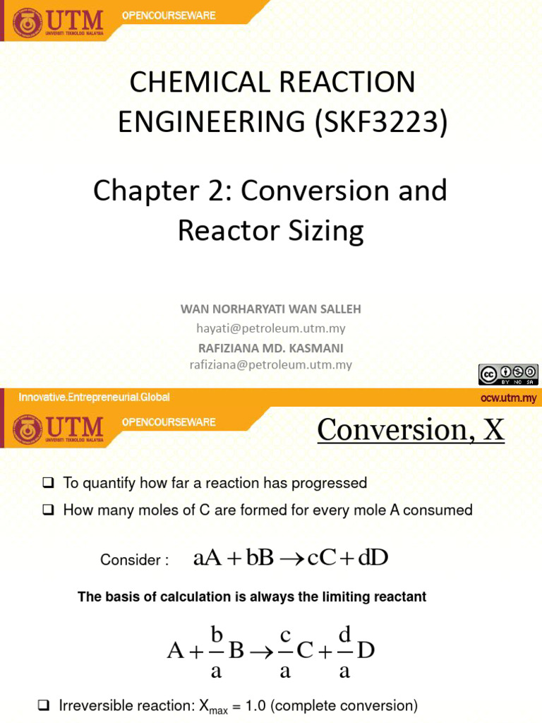 CHAPTER_2 | PDF | Chemical Equilibrium | Chemical Reactor