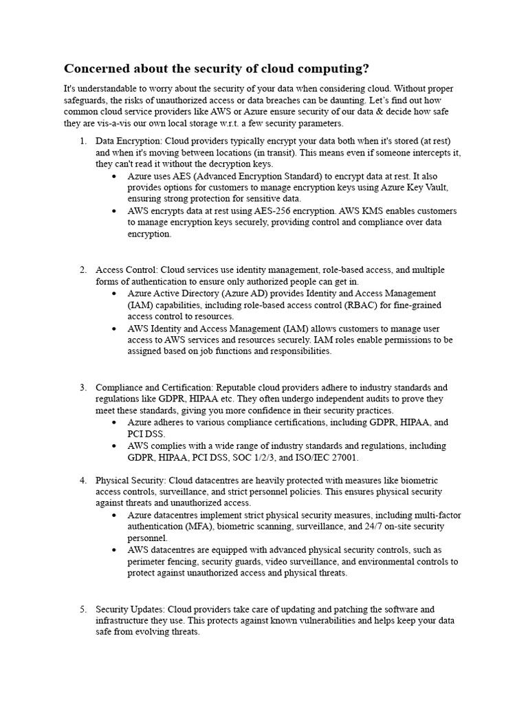 Is Cloud Computing Secure1.3 - Final | PDF | Cloud Computing | Security
