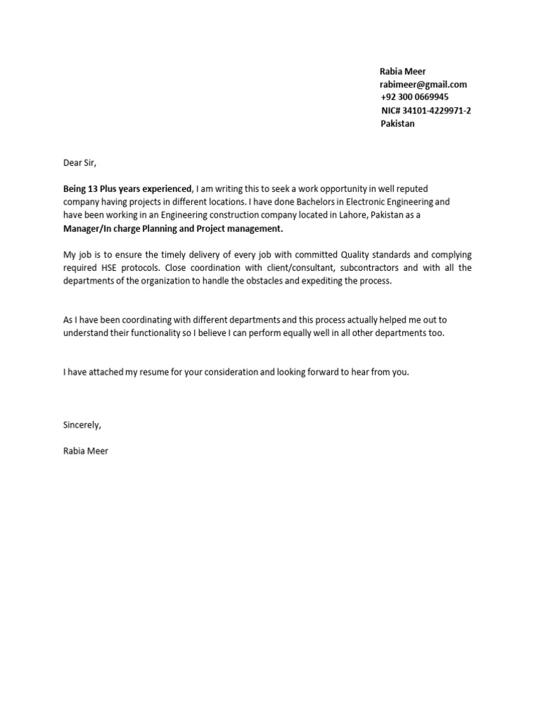 Rabia's CV | PDF | Project Management | Business