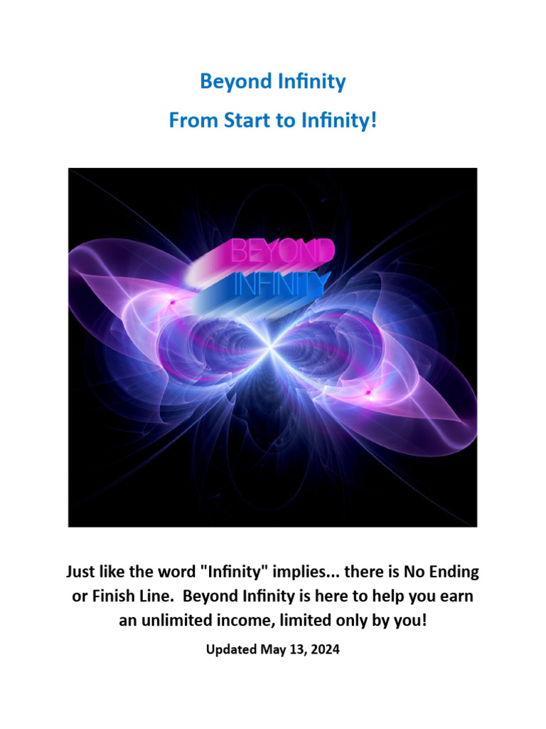 6682 - Beyond Infinity From Start To Infinity | PDF | Investing | Multi Level Marketing