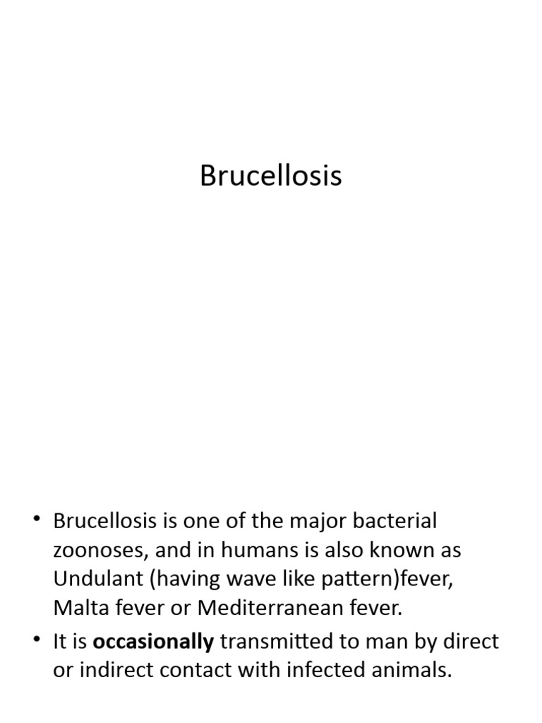Brucellosis | PDF | Health Sciences | Epidemiology