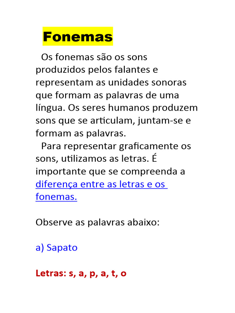 Fonemas | PDF