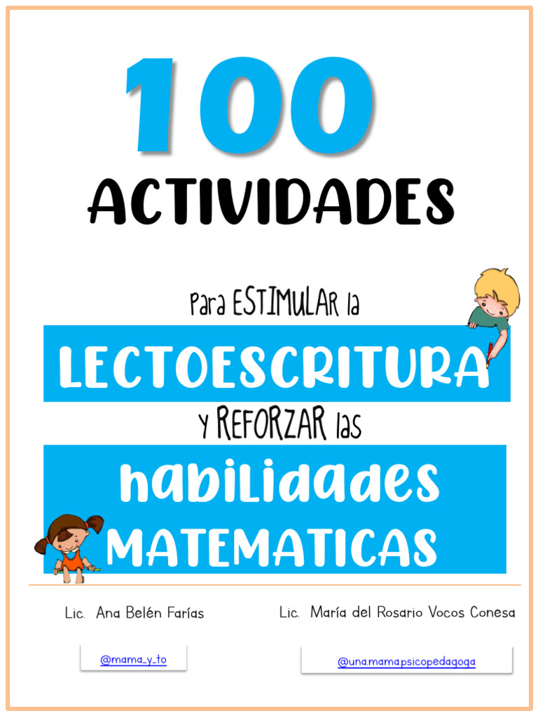 100 Actividades de Matematica y Lectoescritura | PDF | Literatura ...