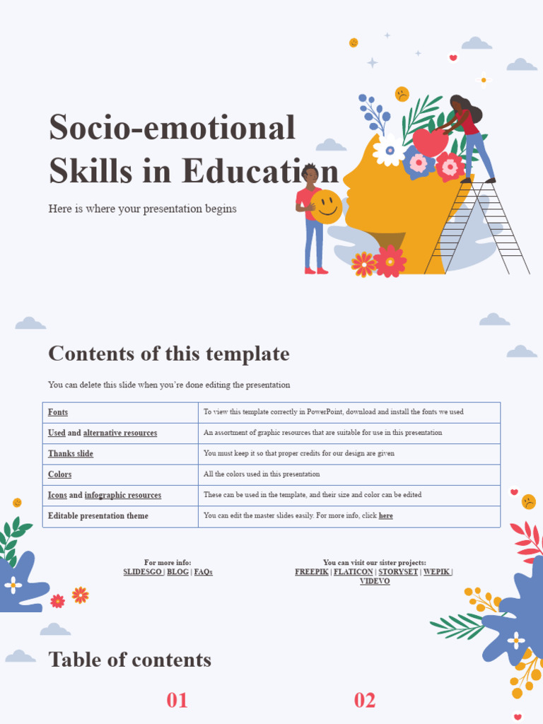 Socio-Emotional Skills in Education by Slidesgo | PDF | Planets ...