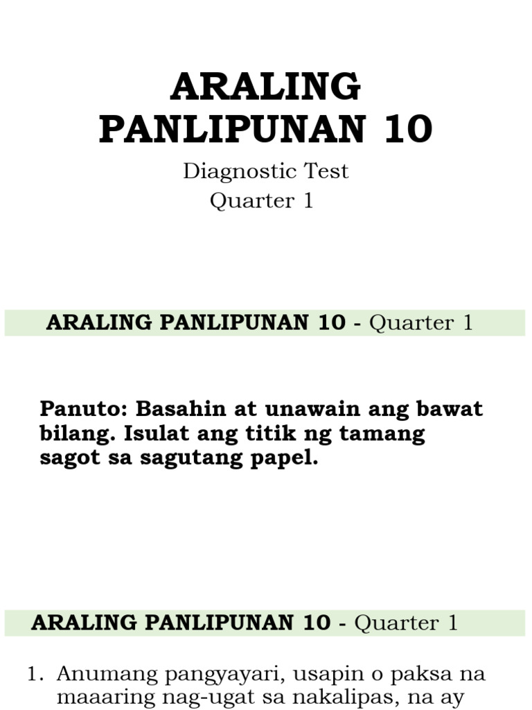 AP10 Diagnostic Test Q1 | PDF