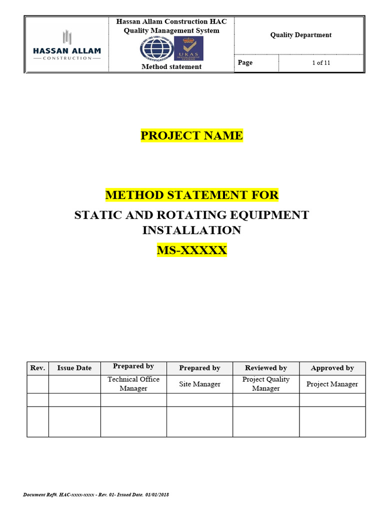 189-11!23!2022-1-Static and Rotating Equipment Installation | PDF ...