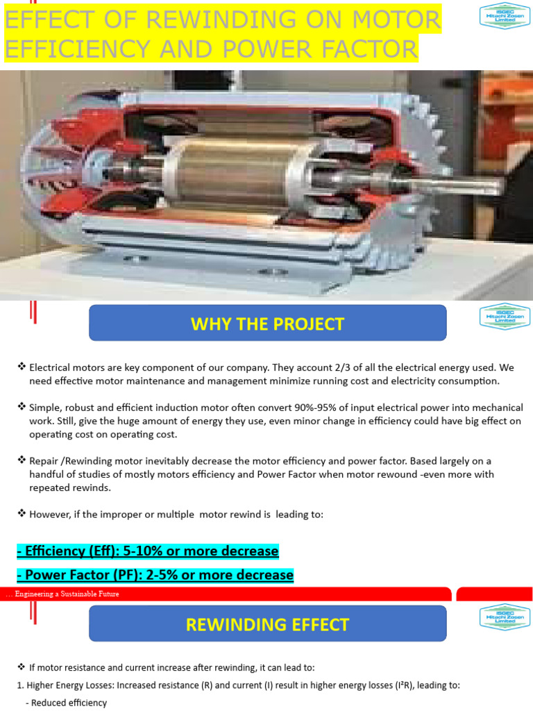 Motor Rewinding | PDF | Electric Motor | Efficient Energy Use