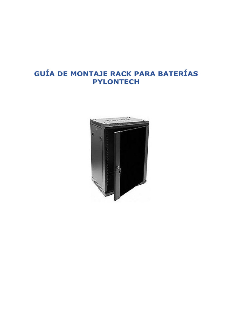 Guia-de-montaje-Rack | PDF | Tornillo | Tuerca (Hardware)