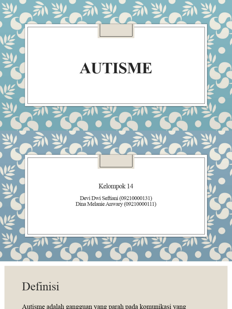 14 Autisme | PDF