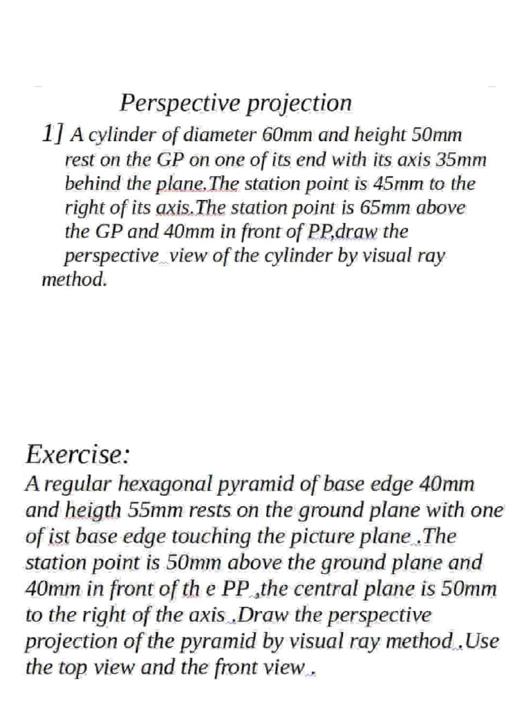 EG - Perspective Projection | PDF