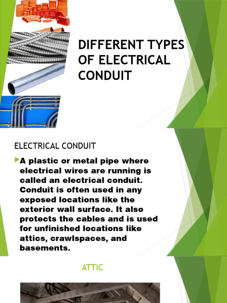 Different Types of Electrical Conduit | PDF | Equipment | Civil Engineering