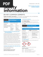 PPC Msds - Cement 1 | PDF | Cement | Waste