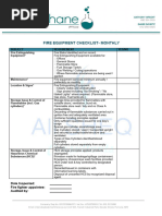 Fire Fighting Equipment Inspection Checklist - 2024 | PDF