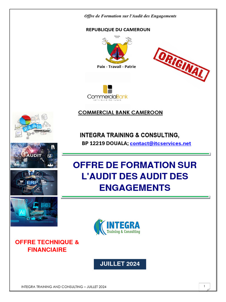 Offre de Formation Sur L'audit Des Audit Des Engagements 1 | PDF ...
