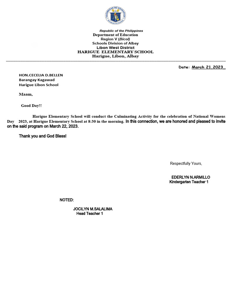 School Conference Reply Slip Sample | PDF