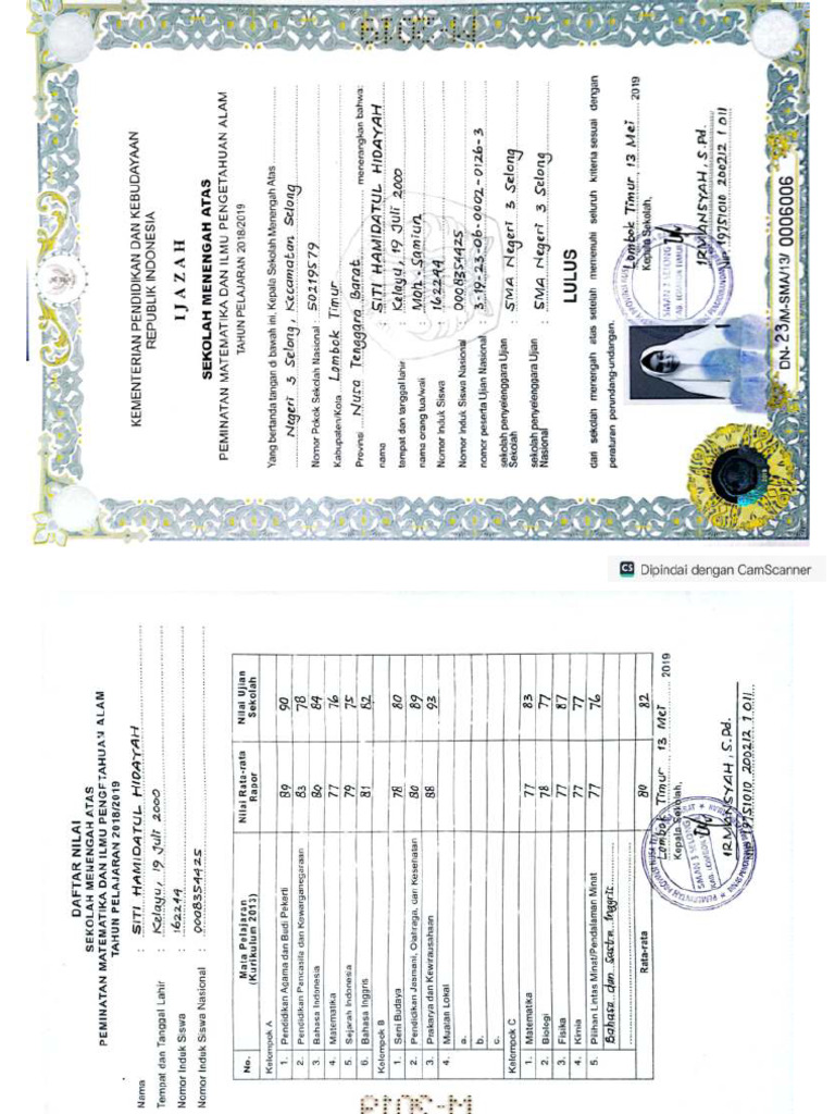 Scan Ijazah | PDF