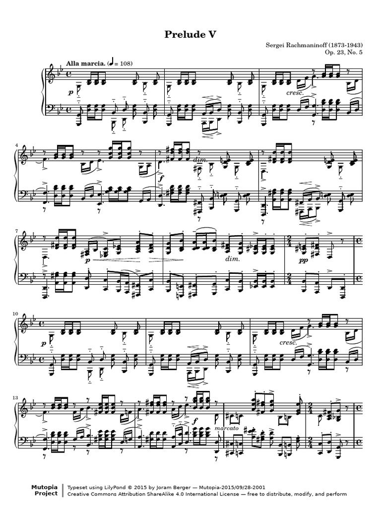 Rach Prelude23 05 A4 | PDF