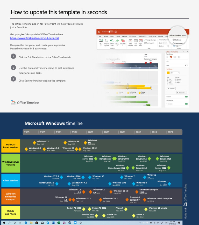 Office Timeline PowerPoint Add-in Guide | PDF | Microsoft Windows ...
