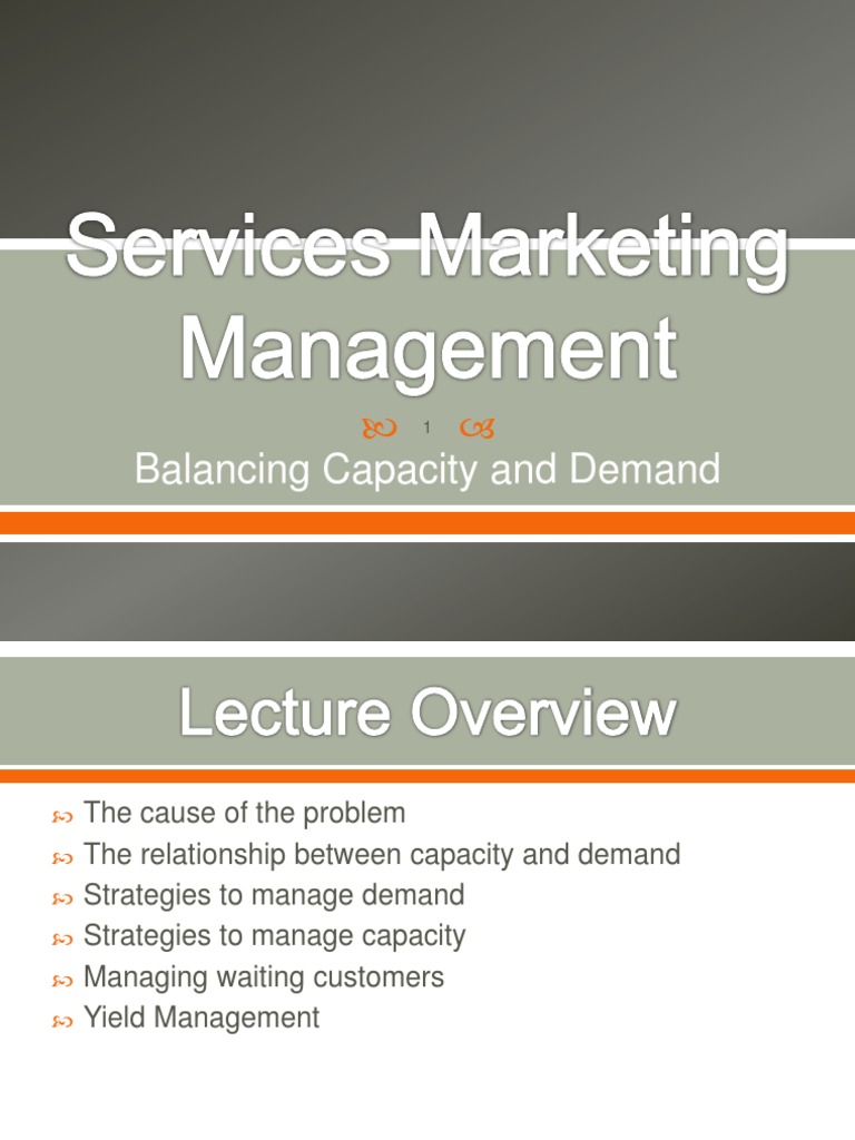 Managing Capacity And Demand Strategies Pdf
