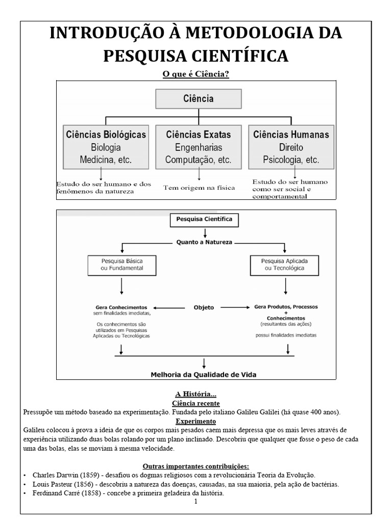 Metodologia Cientifica Pdf Science Método Científico