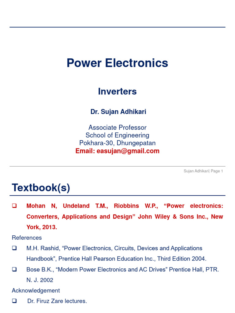 Inverters PU | PDF | Power Inverter | Power Electronics