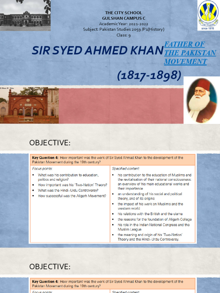 Sir Syed Ahmed Khan | PDF | British Raj | Two Nation Theory