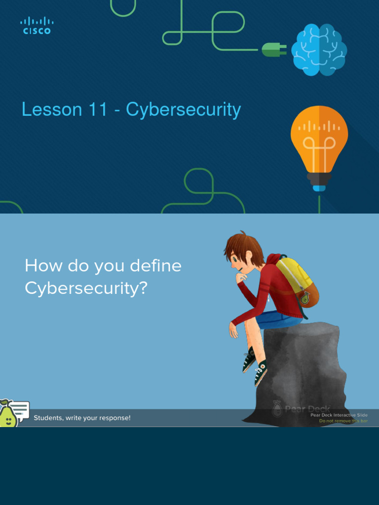 Lesson 11 Cybersecurity | PDF | Password | Cyberwarfare