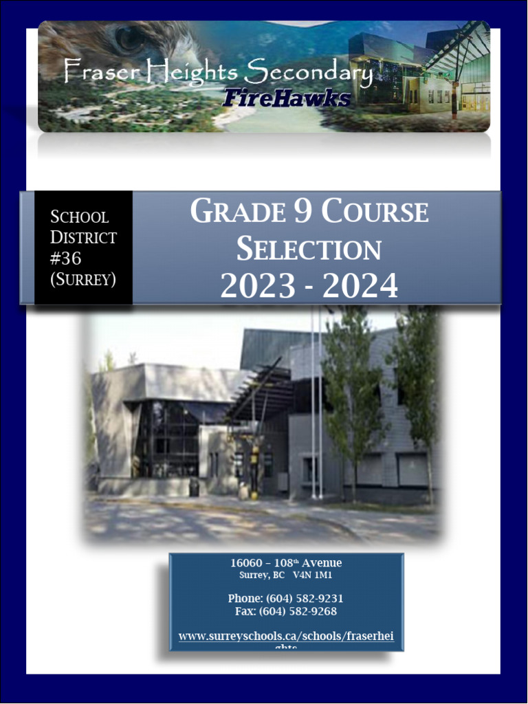 Grade 9 Course Selection Book 2023-2024 | PDF | Physical Education ...