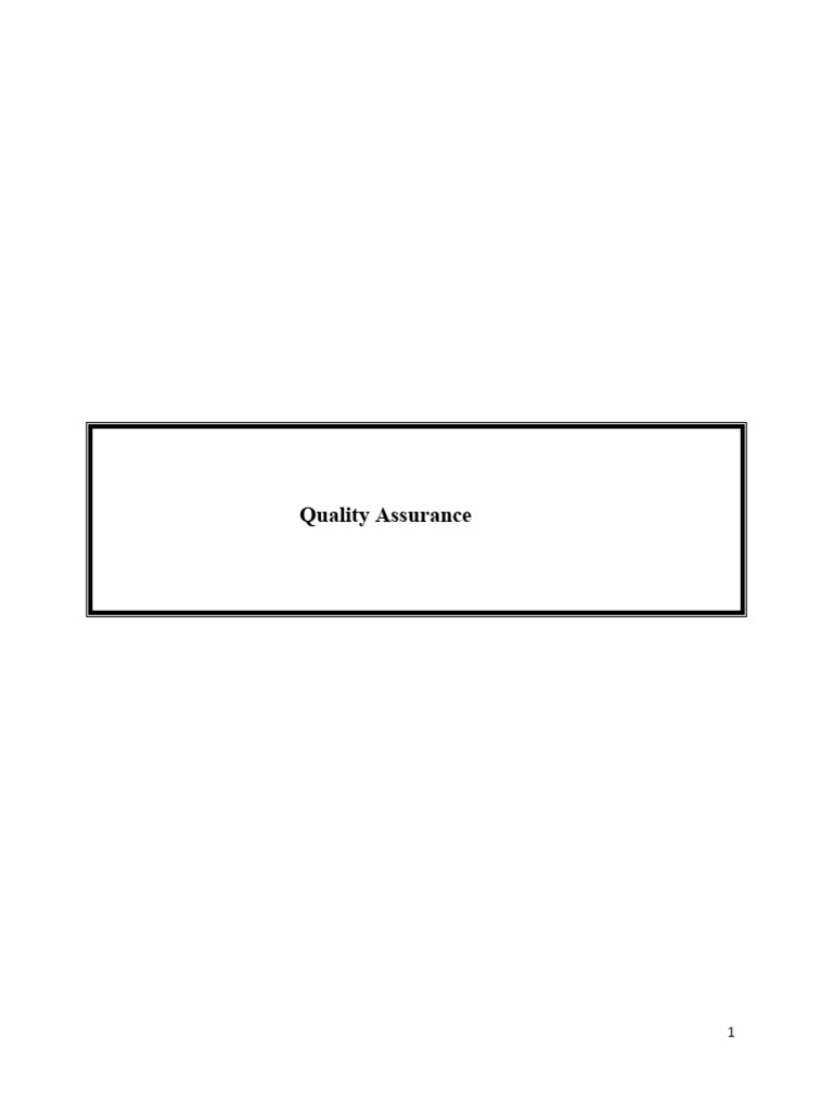 Course 5 Quality Assurance Notes - 2020 | PDF | Evidence Based Medicine ...