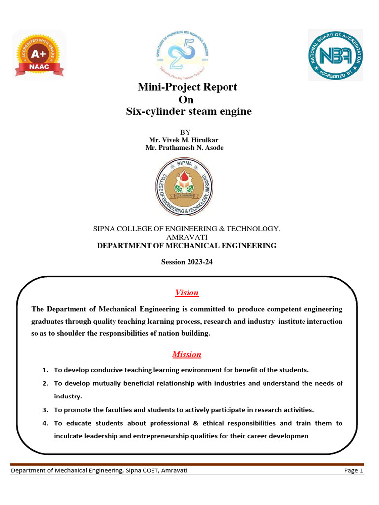 Vivek Mini Project Report | PDF | Air Conditioning | Engines