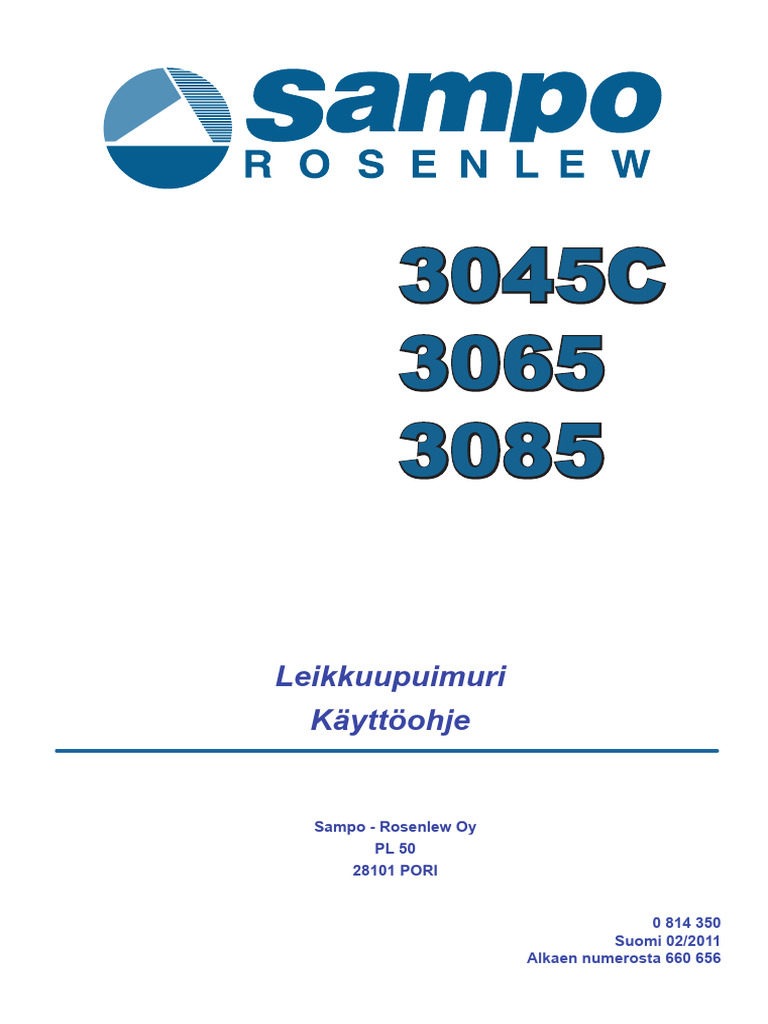 Sr3000-Manual Fi 2011 | PDF