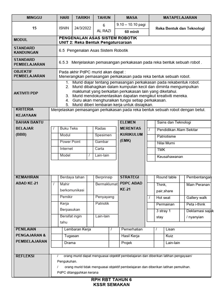 RBT Tahun 6 2022 m12 | PDF