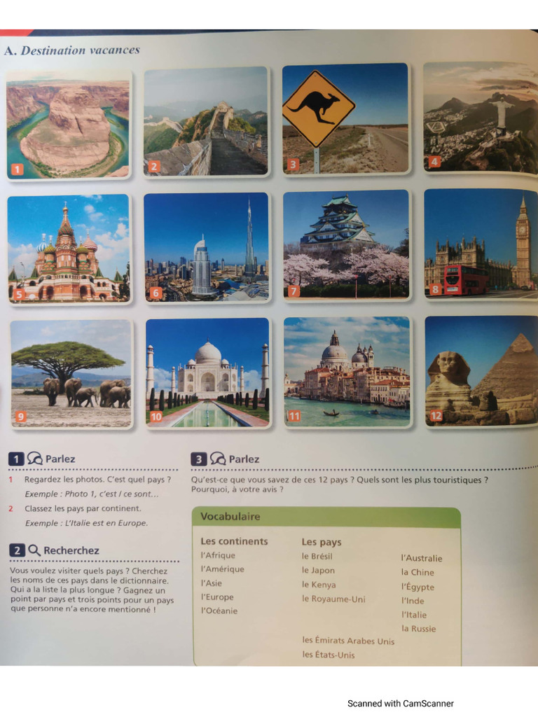 Vacances Practice French | PDF