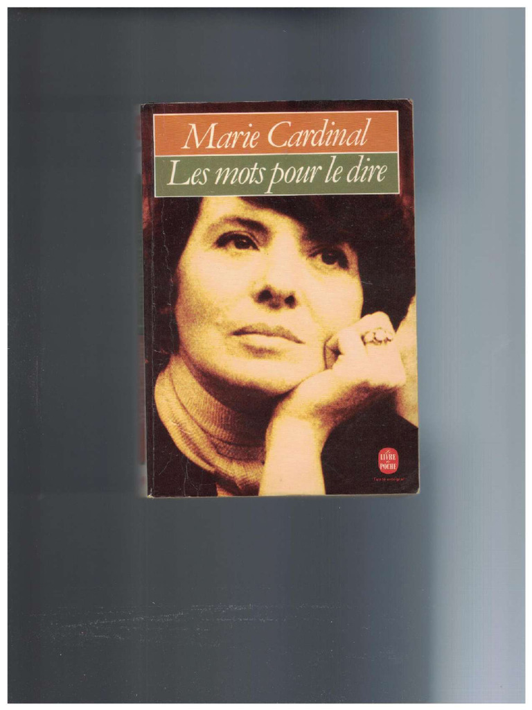Les Mots Pour Le Dire-Marie Cardinal - Compressed | PDF
