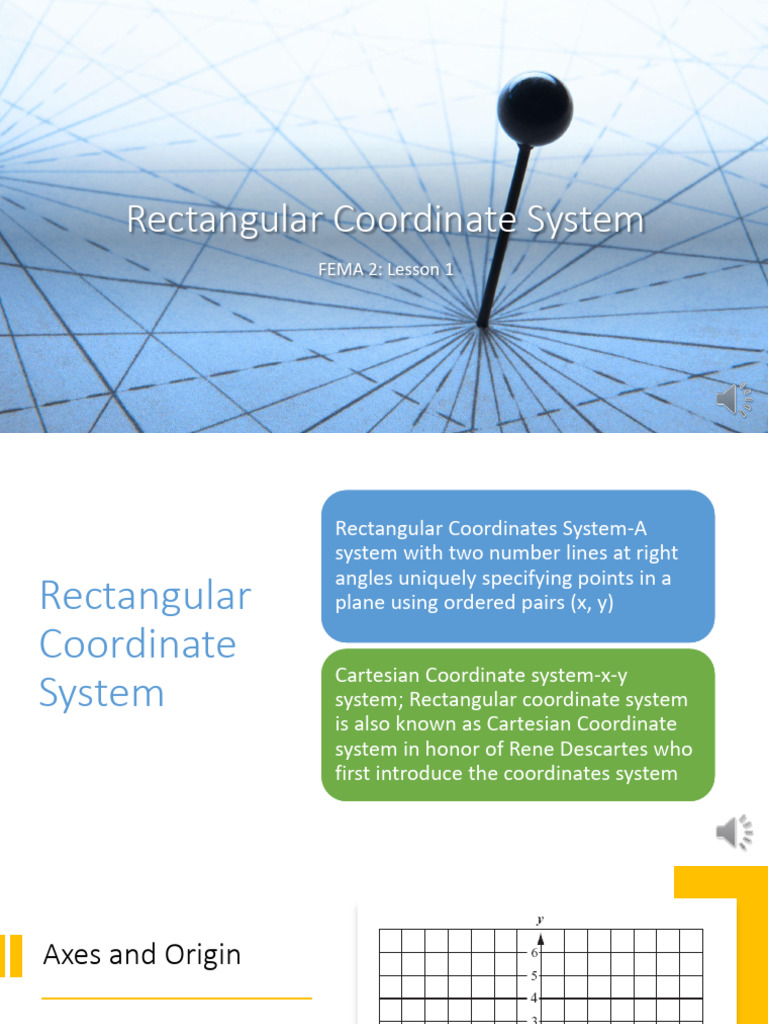FEMA 2 - 01-Rectangular-Coordinate-SystemPDF | PDF | Cartesian ...