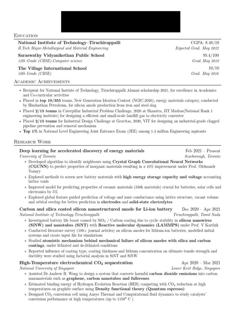 Sample CV 4 | PDF | Solid Oxide Fuel Cell | Fuel Cell
