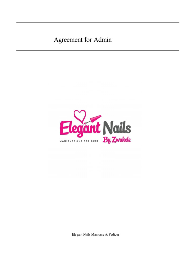 Agreement For Admin - NAILS ELEGANT | PDF | Overtime | Employment