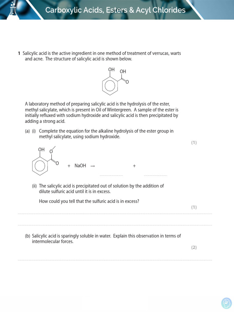 Carboxylic Acids (1) - 1001 | PDF | Sodium Hydroxide | Chemistry