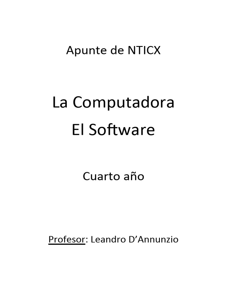 Actividad 01 - Software | PDF | Microsoft Windows | Archivo de computadora