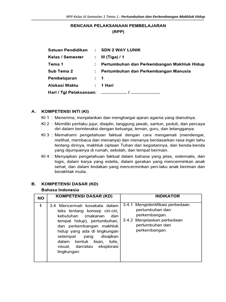 TP 2022-2023 RPP K3 Tema 1 ST 2 | PDF