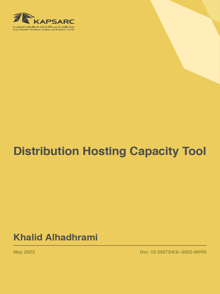 KS 2022 MP05 Distribution Hosting Capacity Tool | PDF | Photovoltaics ...