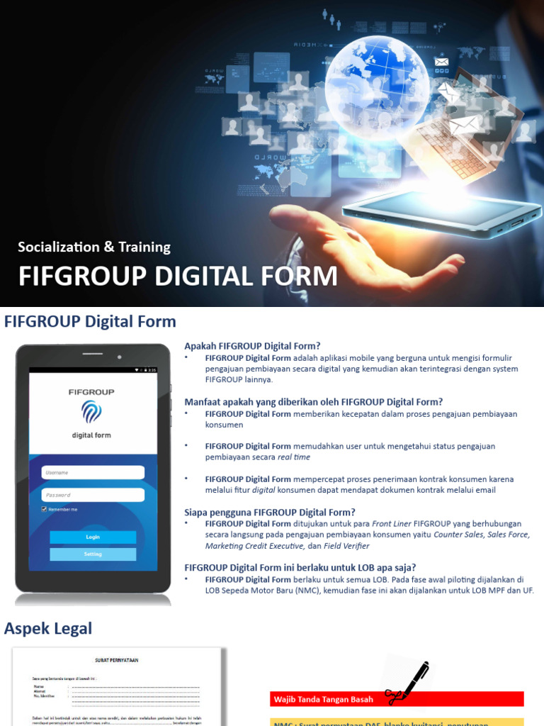 Panduan Login FIFGROUP Digital Form | PDF | Pengelolaan Keuangan & Uang