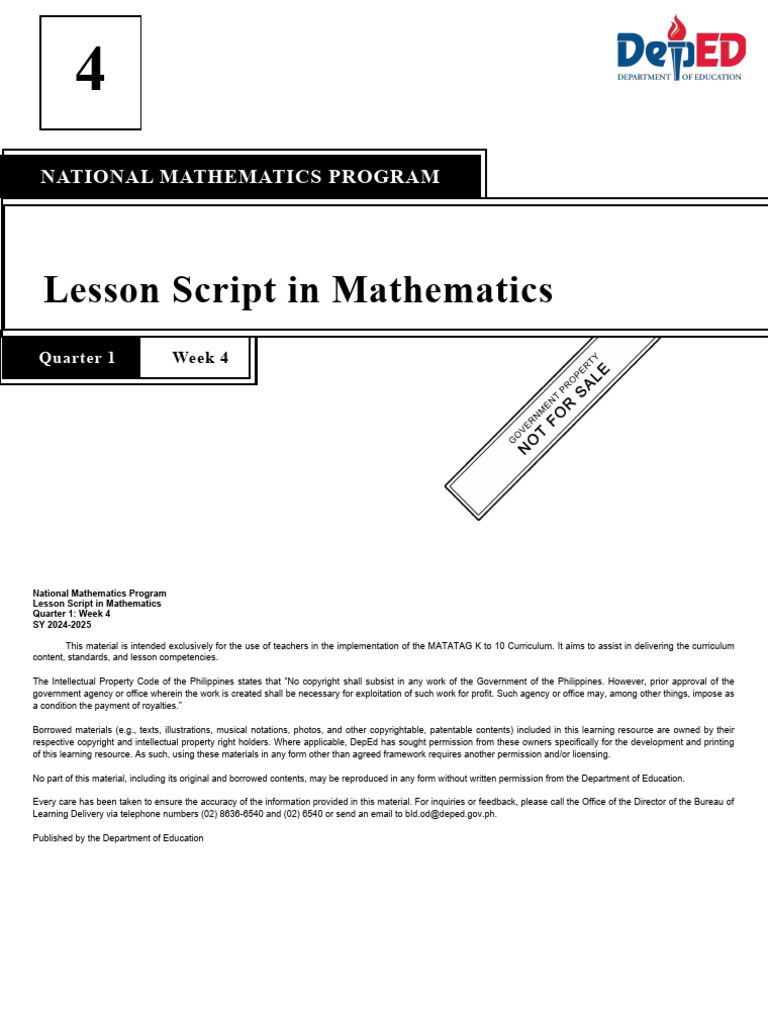Co 2024 LS G4 NMP Quarter1 Week4 | PDF | Shape | Rectangle
