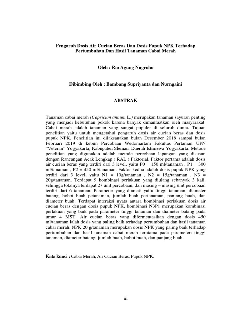 Abstrak | PDF | Chili Pepper | Plants